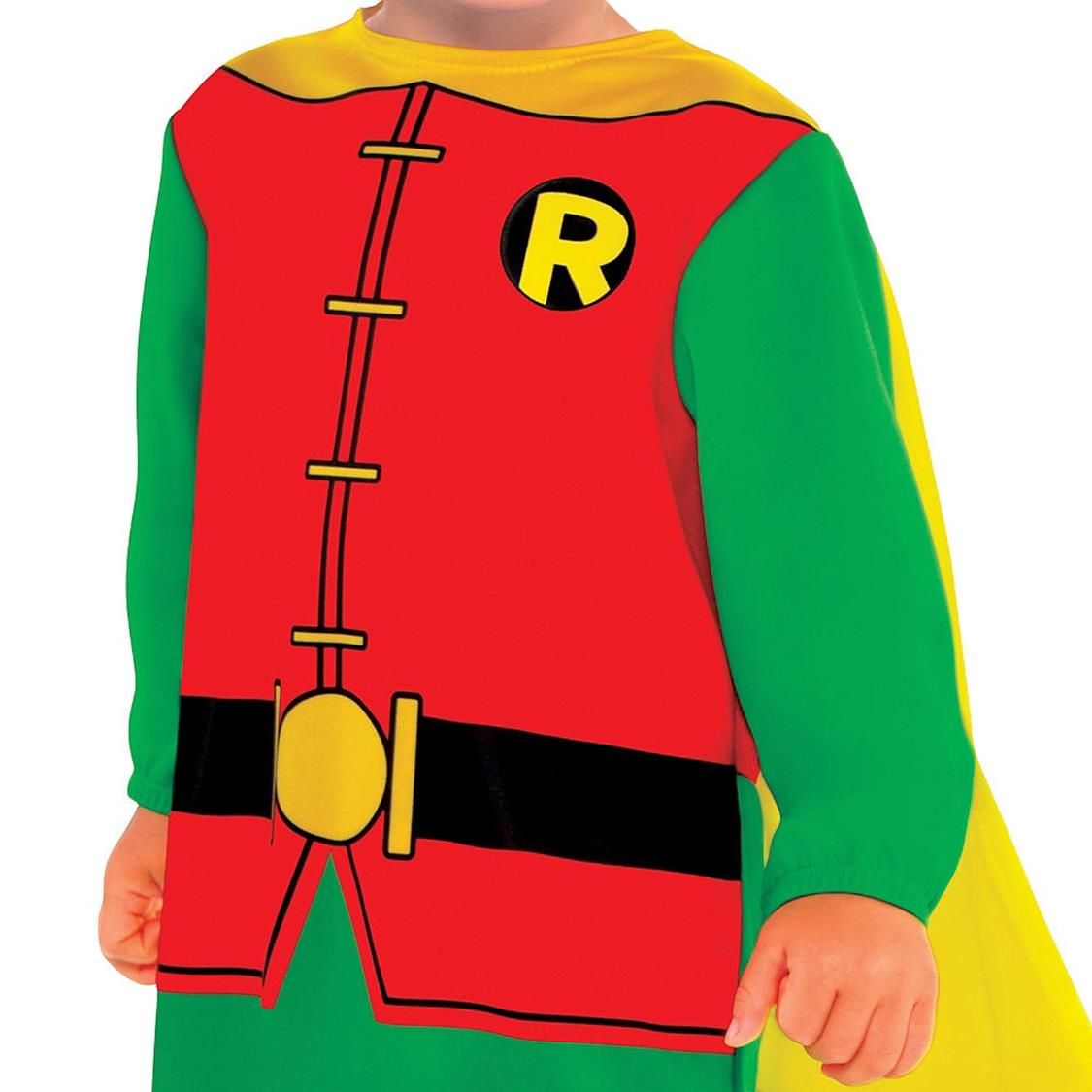 Infant DC Batman Robin Green/Red Jumpsuit with Mask Halloween Costume ...