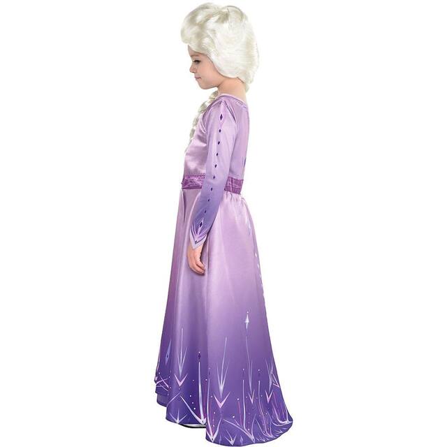 Kids' Disney Frozen Elsa Purple Snow Queen Dress Halloween Costume ...