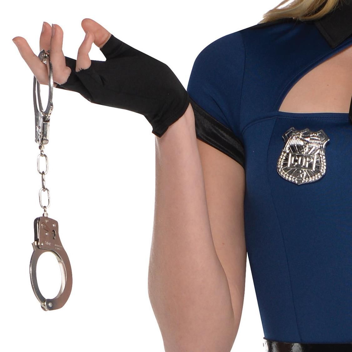 Women's Cop Police Officer Blue Dress with Hat & Gloves Halloween ...