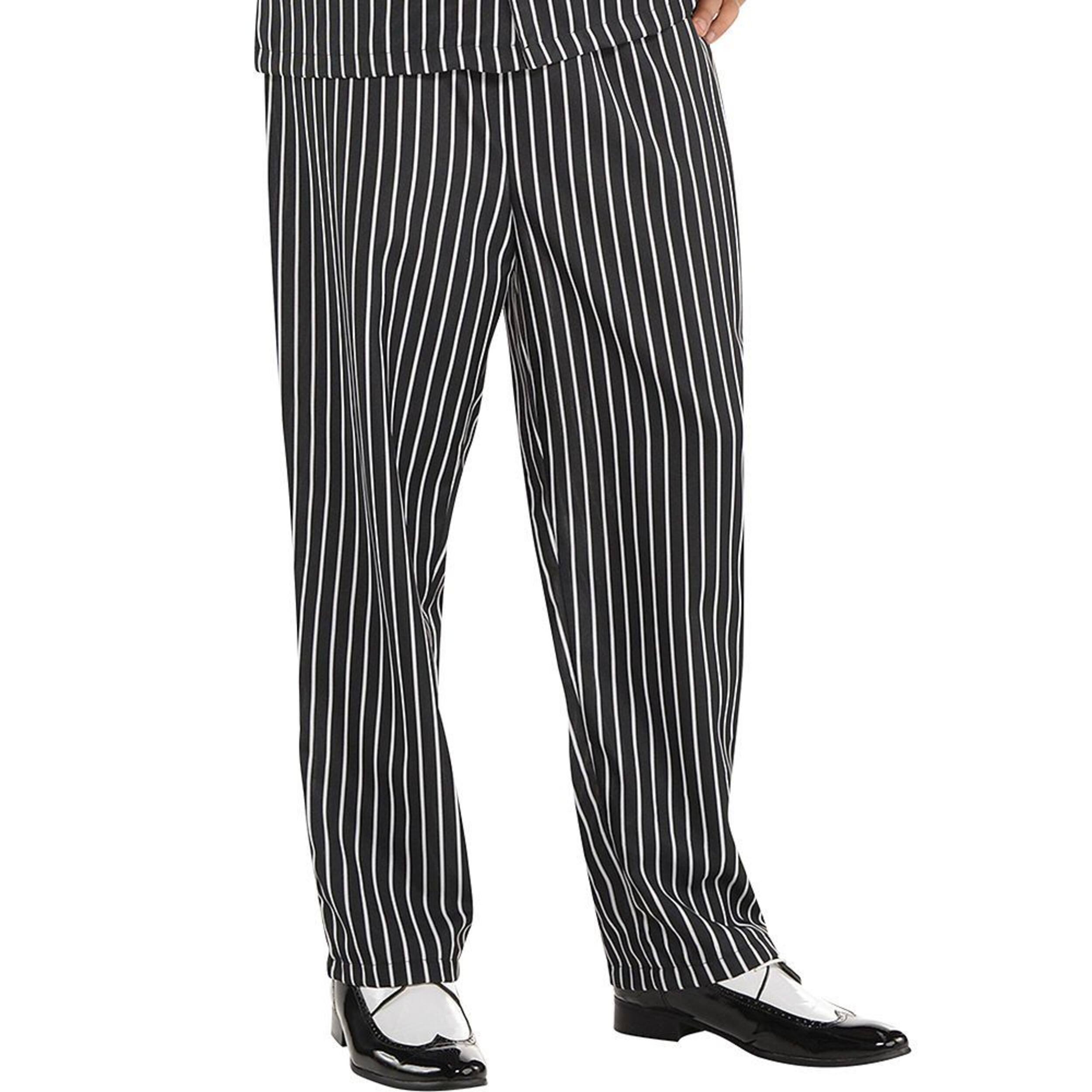 Men's Mob Boss Black/White Pinstriped Outfit with Jacket/Pant/Shirt ...