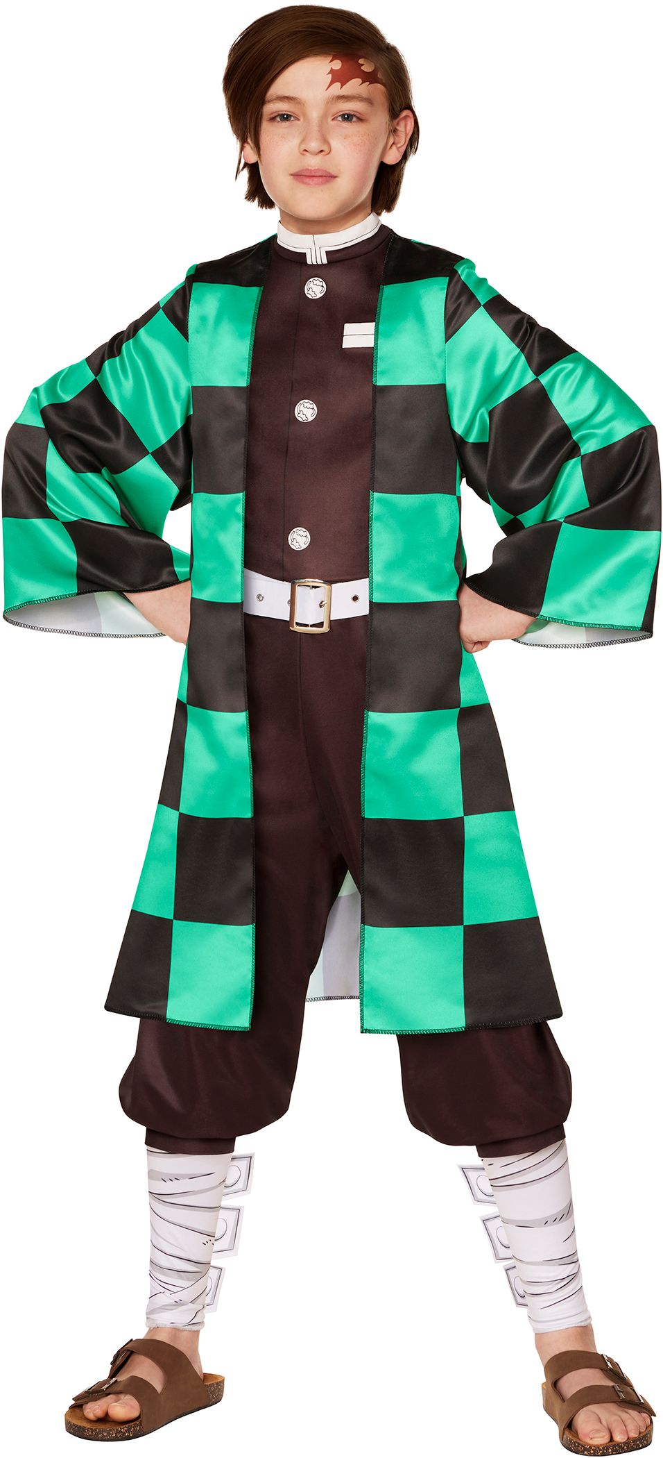 Tanjiro Demon Slayer Halloween Costume, Youth, Large | Party City