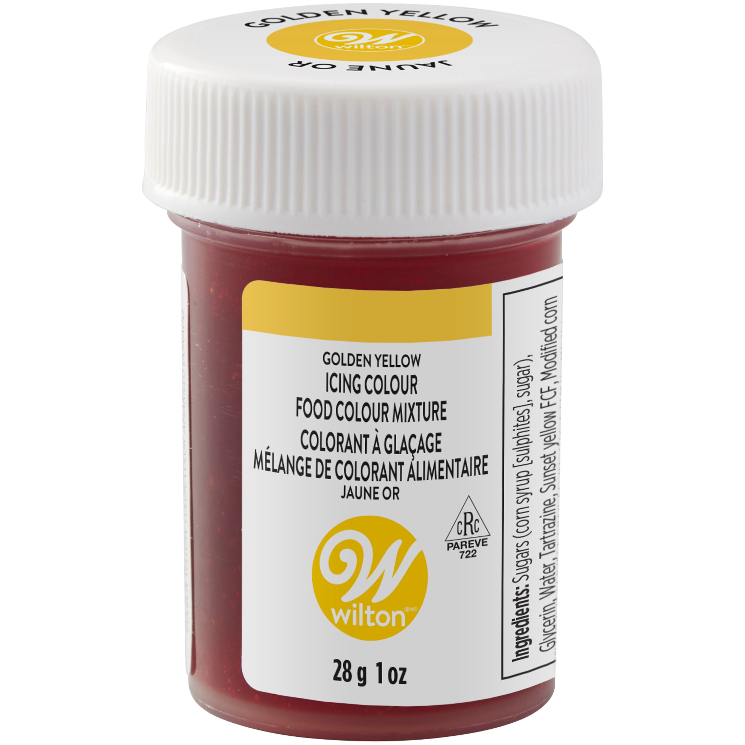 Wilton Edible Icing Food Colouring, Yellow, 1-oz, for Baking ...