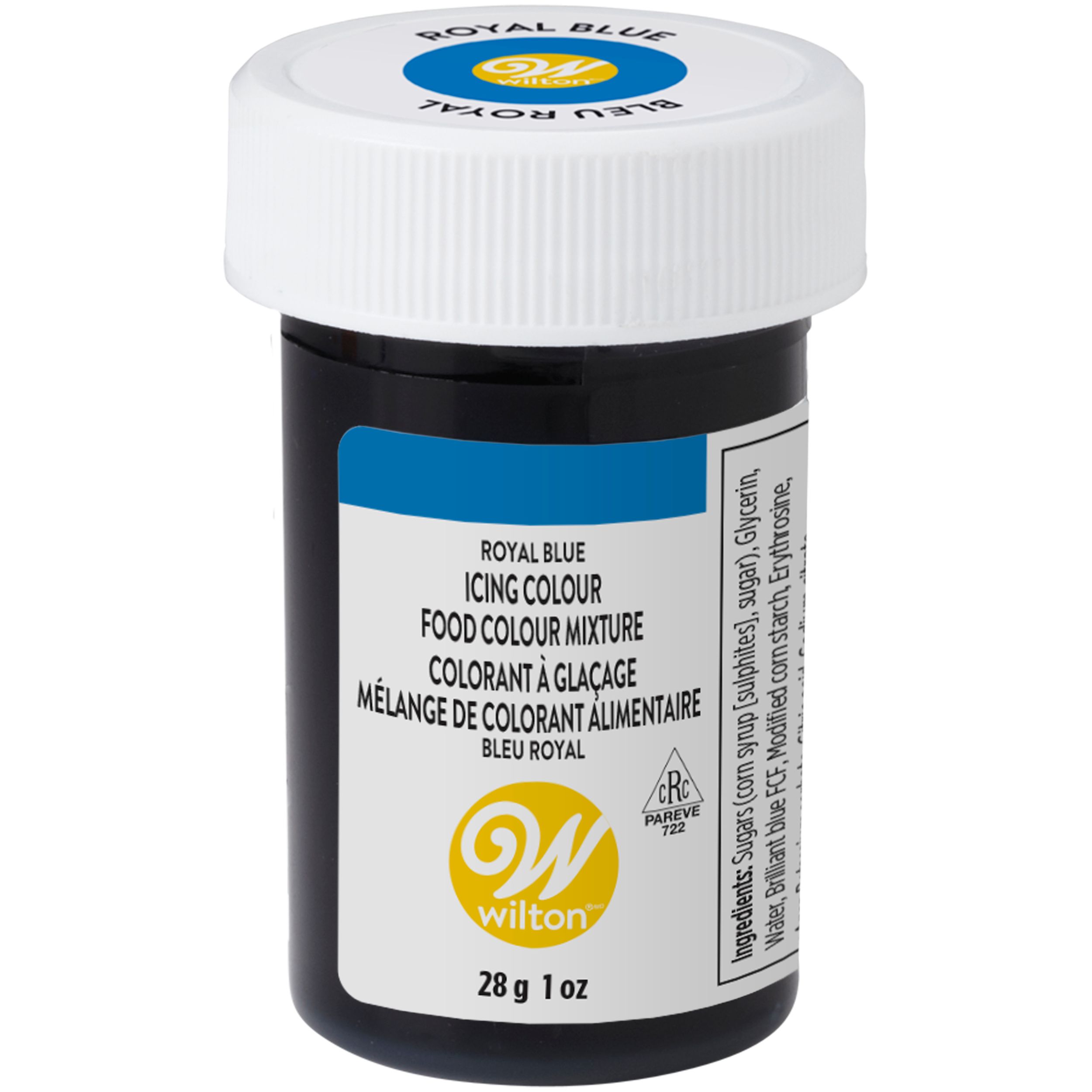 Wilton Edible Icing Food Colouring, Royal Blue, 1-oz, for Baking ...