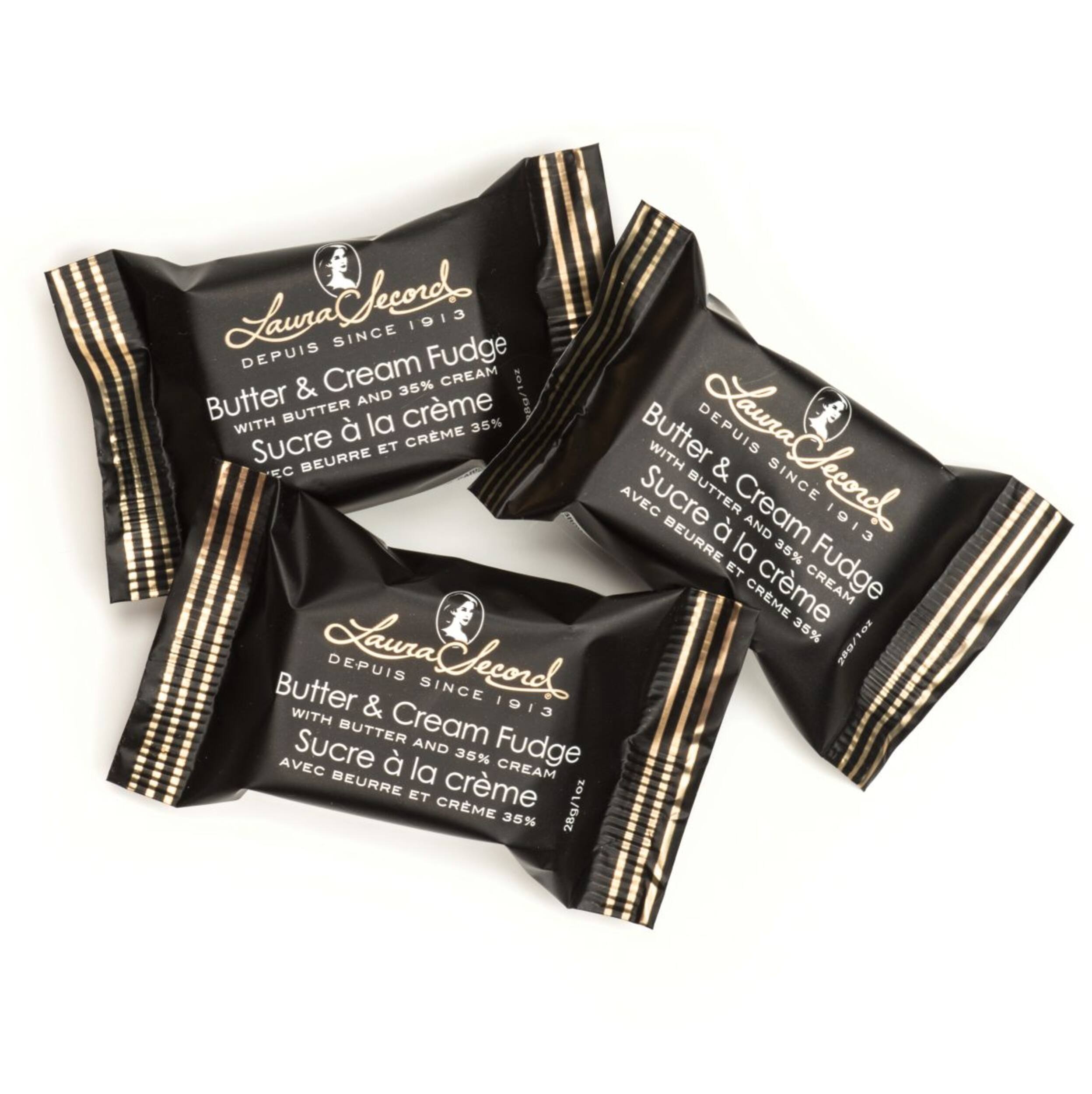 Fondant Laura Secord au beurre et à la crème, brun, 25 g, pour fête d ...
