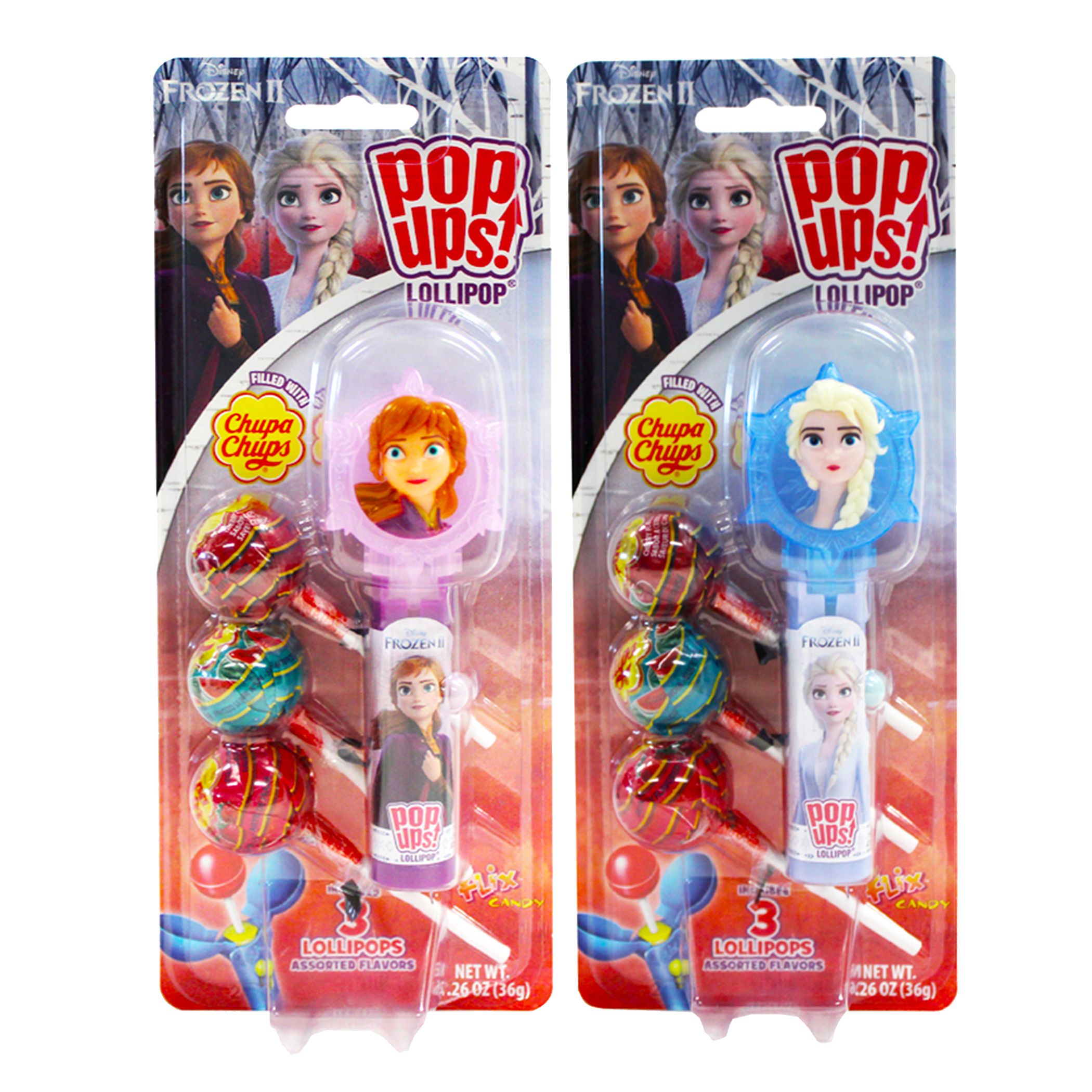 Disney Frozen Elsa & Anna Chupa Chups Pop Ups Lollipops, Assorted ...