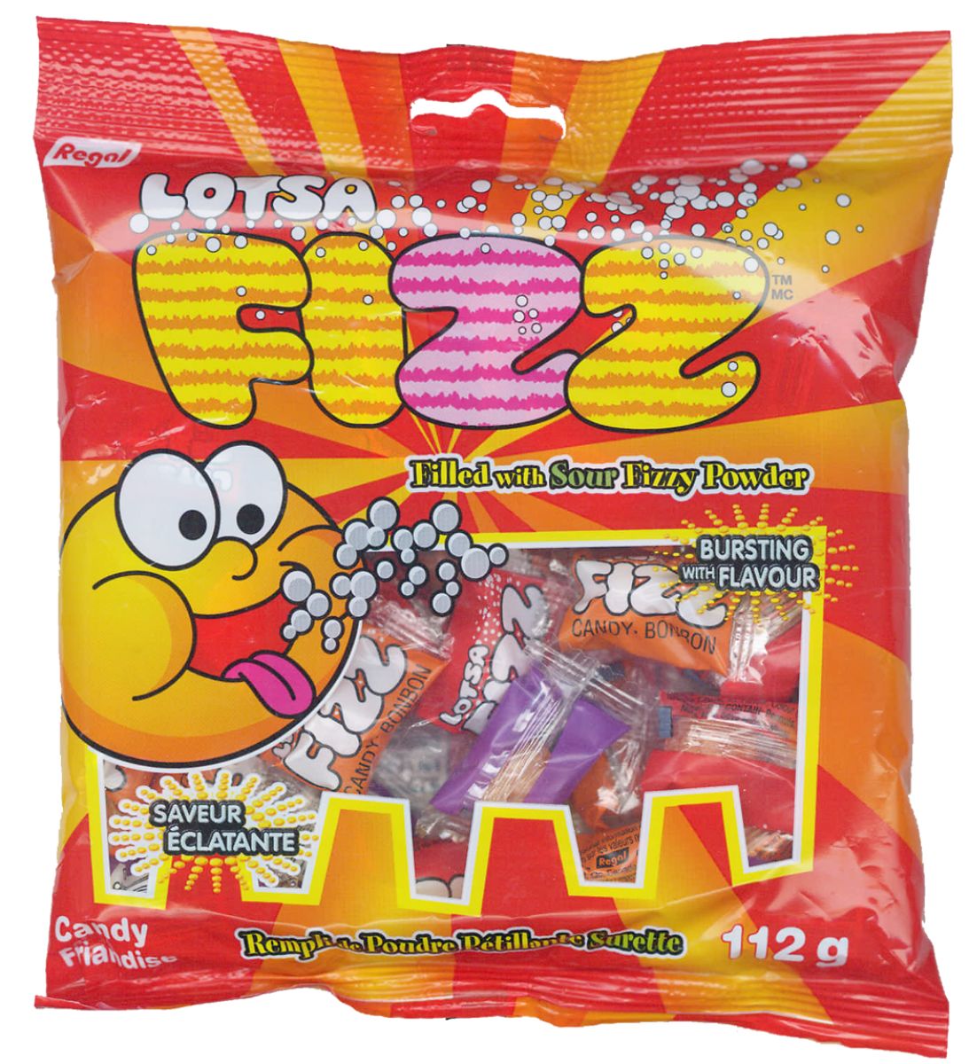 Fizz Sour Candy, Sour Flavours, Multi-Coloured, 112-g, Hard Candy, for ...