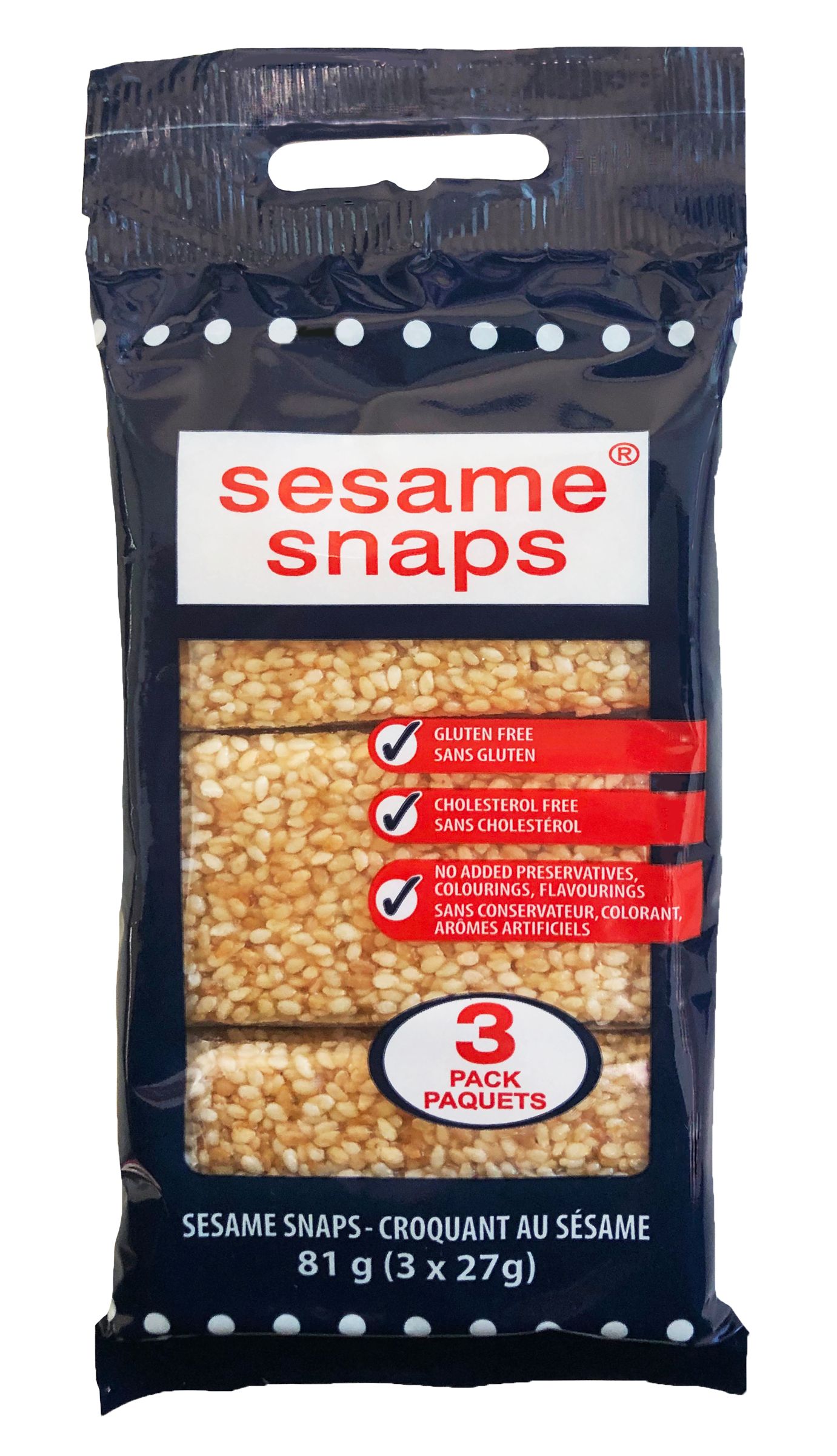 Sesame Snaps, Honey, Brown, 3-pk, Hard Candy, for Birthday/Party Favour ...