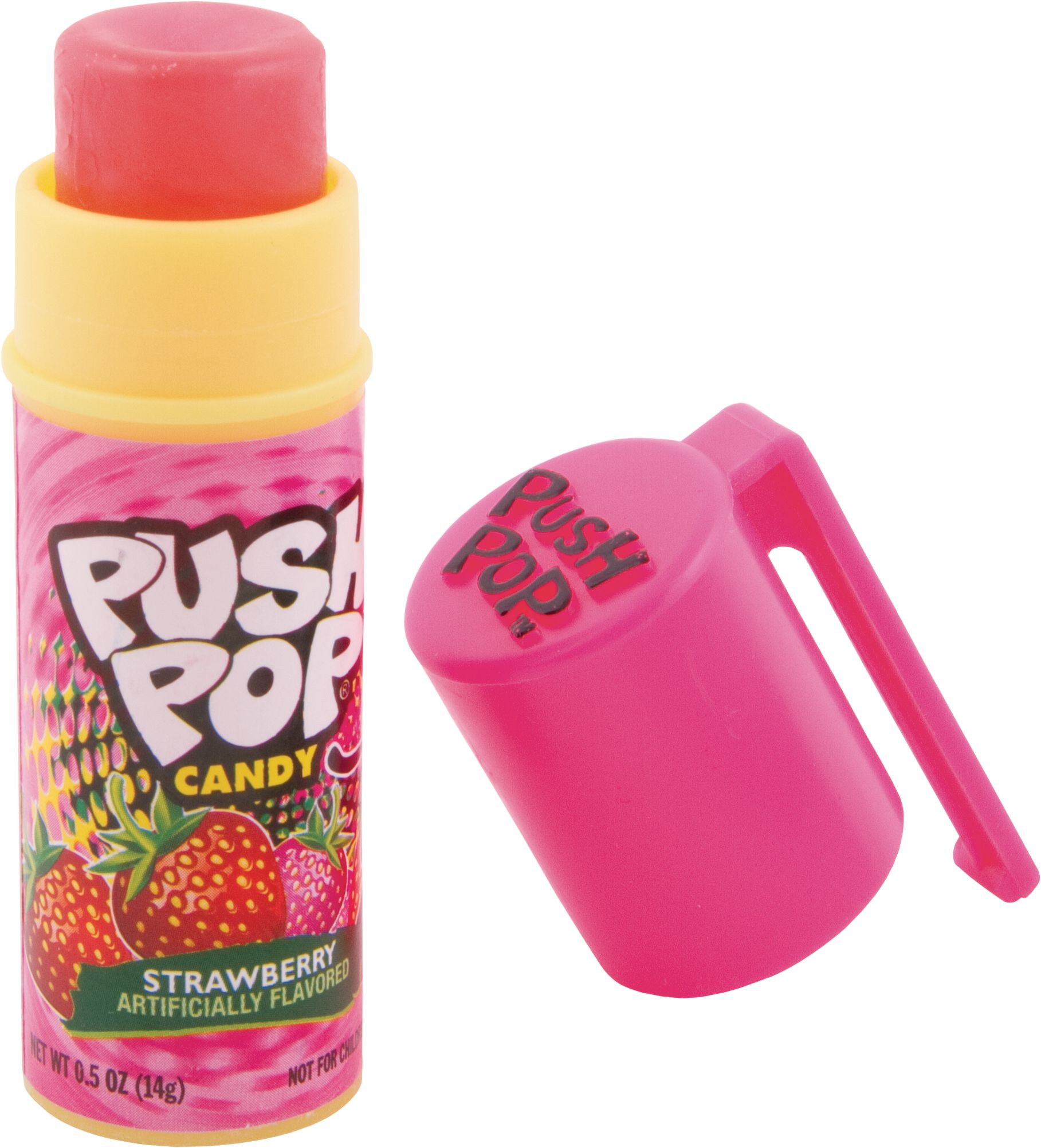 Topps Push Pop, Assorted Fruits, Multi-Coloured, 14-g, Hard Candy, for ...