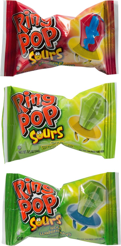 Topps Sour Ring Pops Candy, 10-pk | Party City