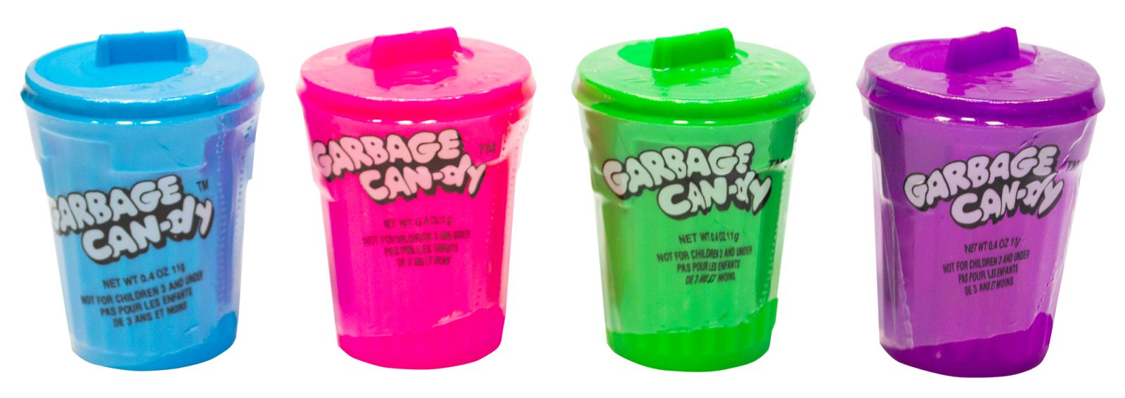 Garbage Candy, Cherry/Lemon/Strawberry/Green Apple, Multi-Coloured, 11 ...