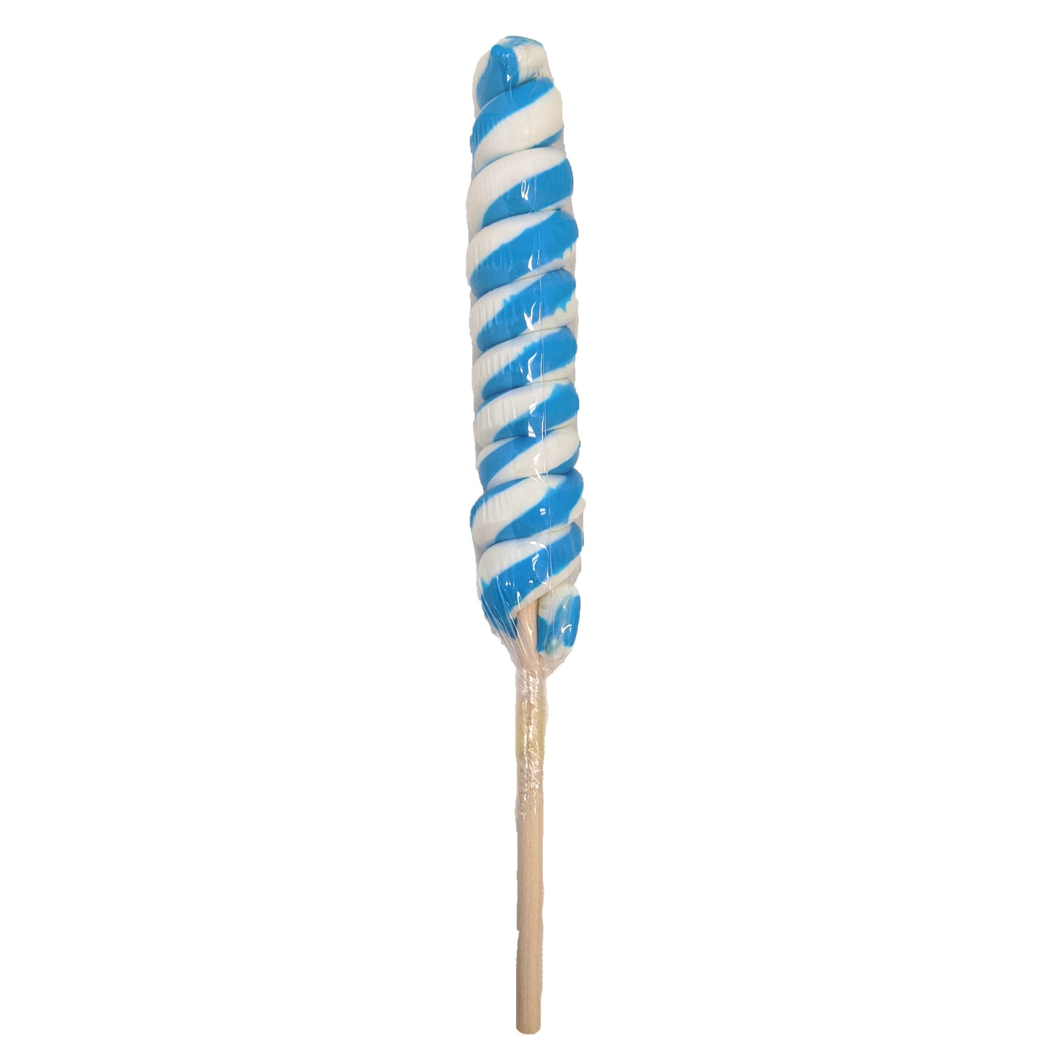 Swirl Lollipop Unicorn Stick, Blue Raspberry Lollipop, Blue/White, 42-g ...