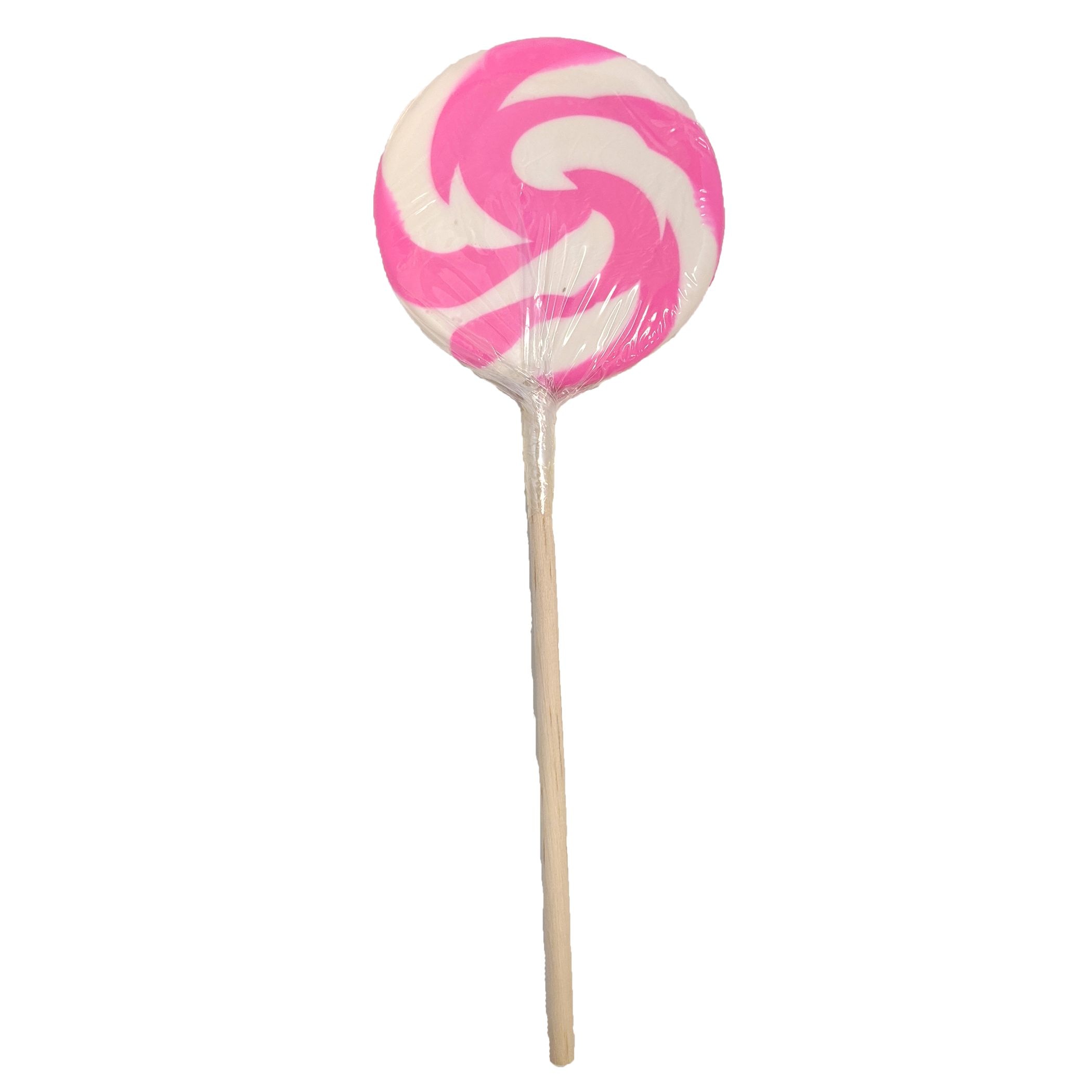 Swirl Lollipop, Bubble Gum, Pink/White, 42-g, Hard Candy, for Birthday ...