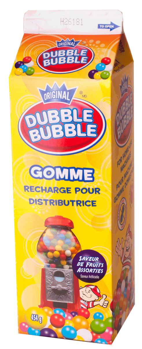 Dubble Bubble Gumball Machine Refill, Assorted Fruits, Multi-Coloured ...