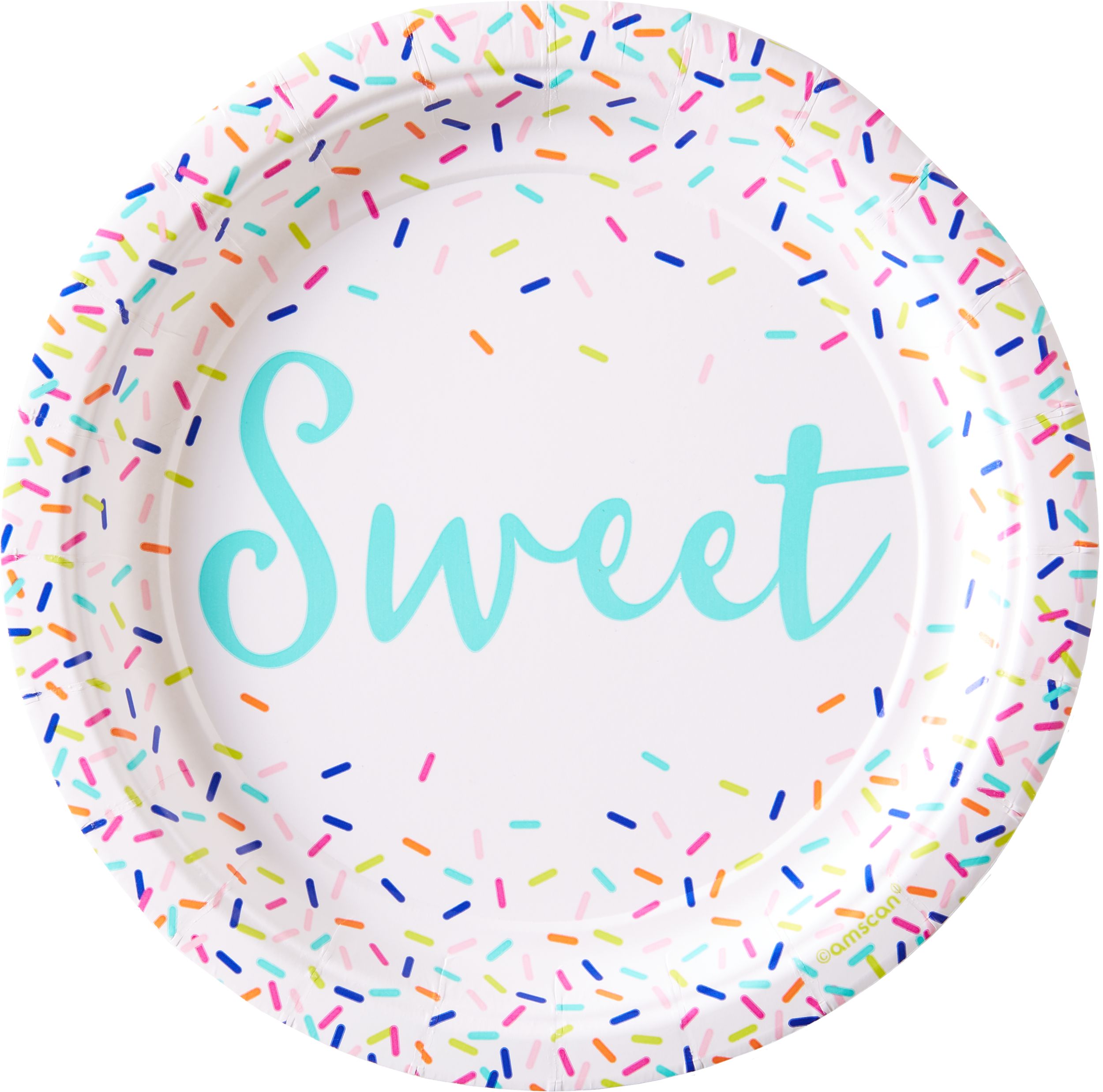Colourful Sprinkles Dessert Plates, 8-pk | Party City