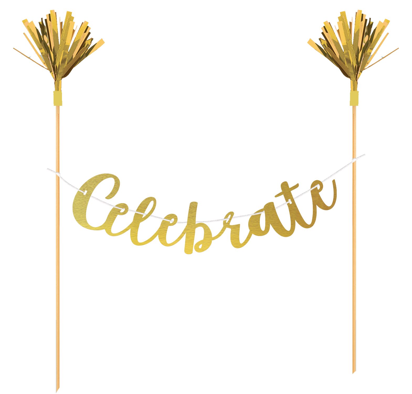 Celebrate Letter Banner Cake Topper | Party City