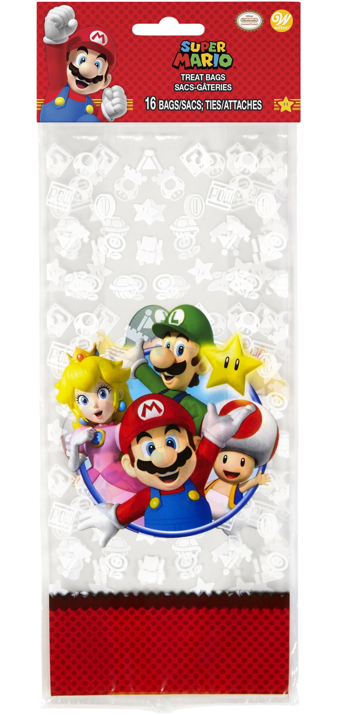 Wilton Nintendo Super Mario Bros Mario/Luigi/Princess Peach Rectangle ...