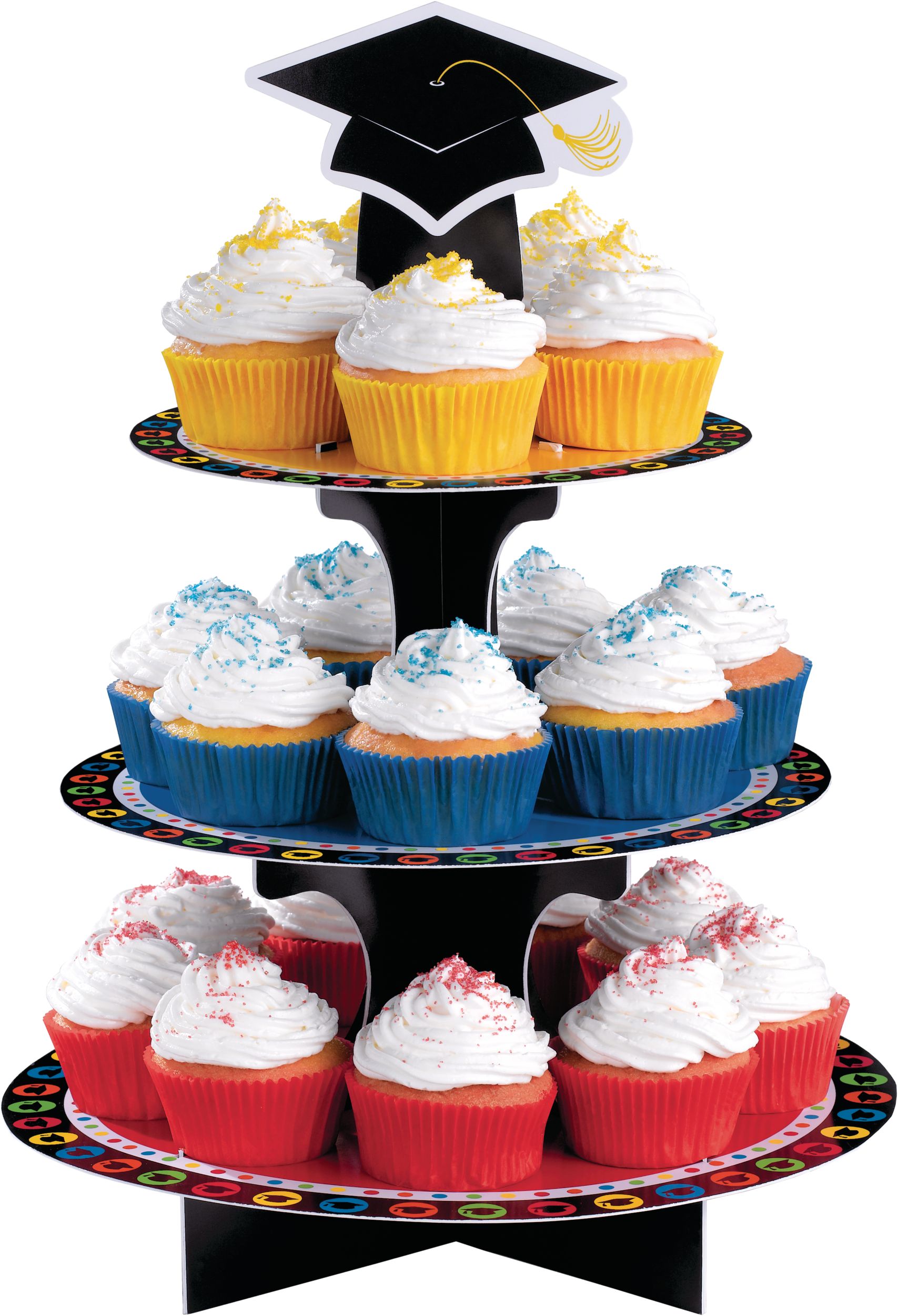 Multicolour Graduation Cupcake Stand | Party City