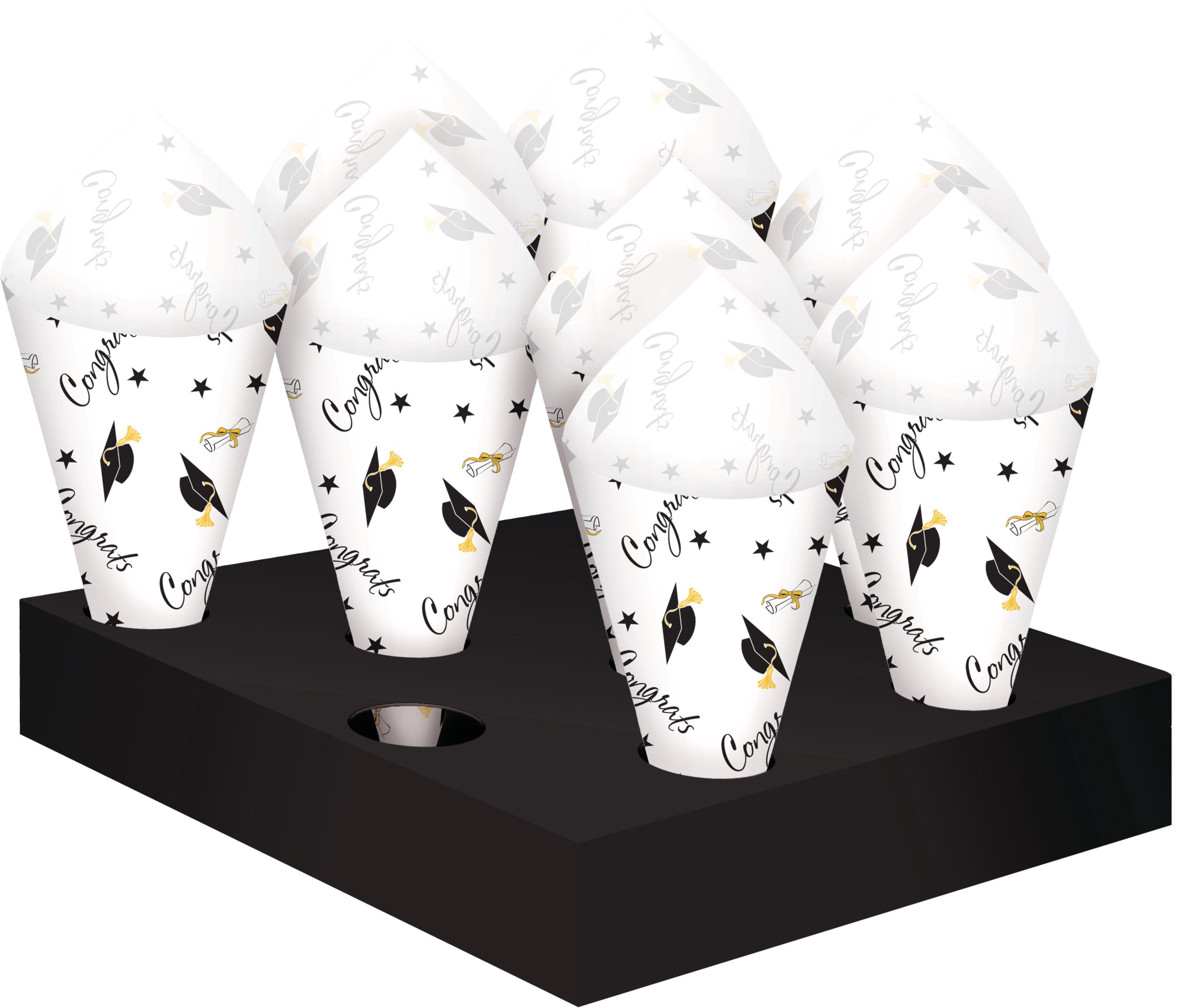Congrats Graduation Snack Cone Kit, 40-pk | Party City