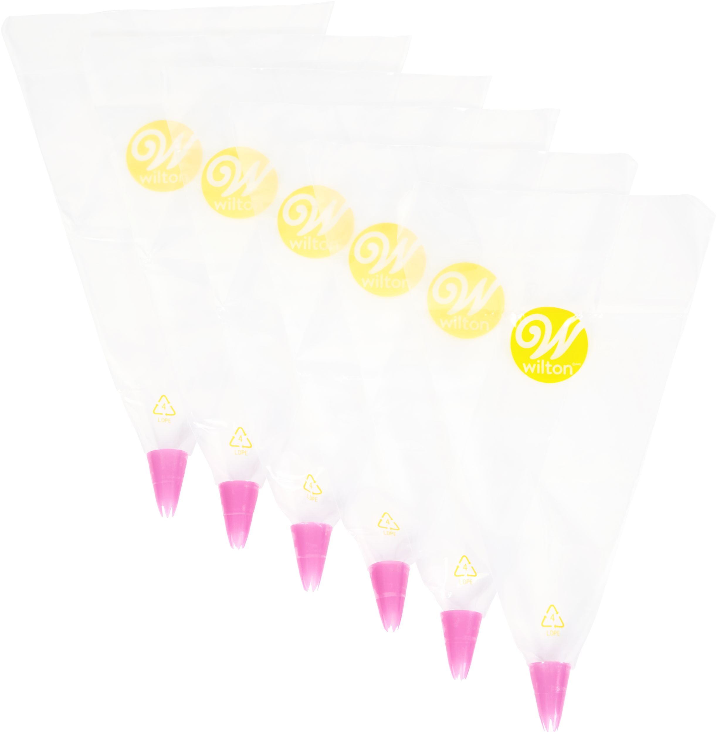 Wilton Disposable Piping Decorating Bag Tip Fuse, Clear, 6-pk, for ...