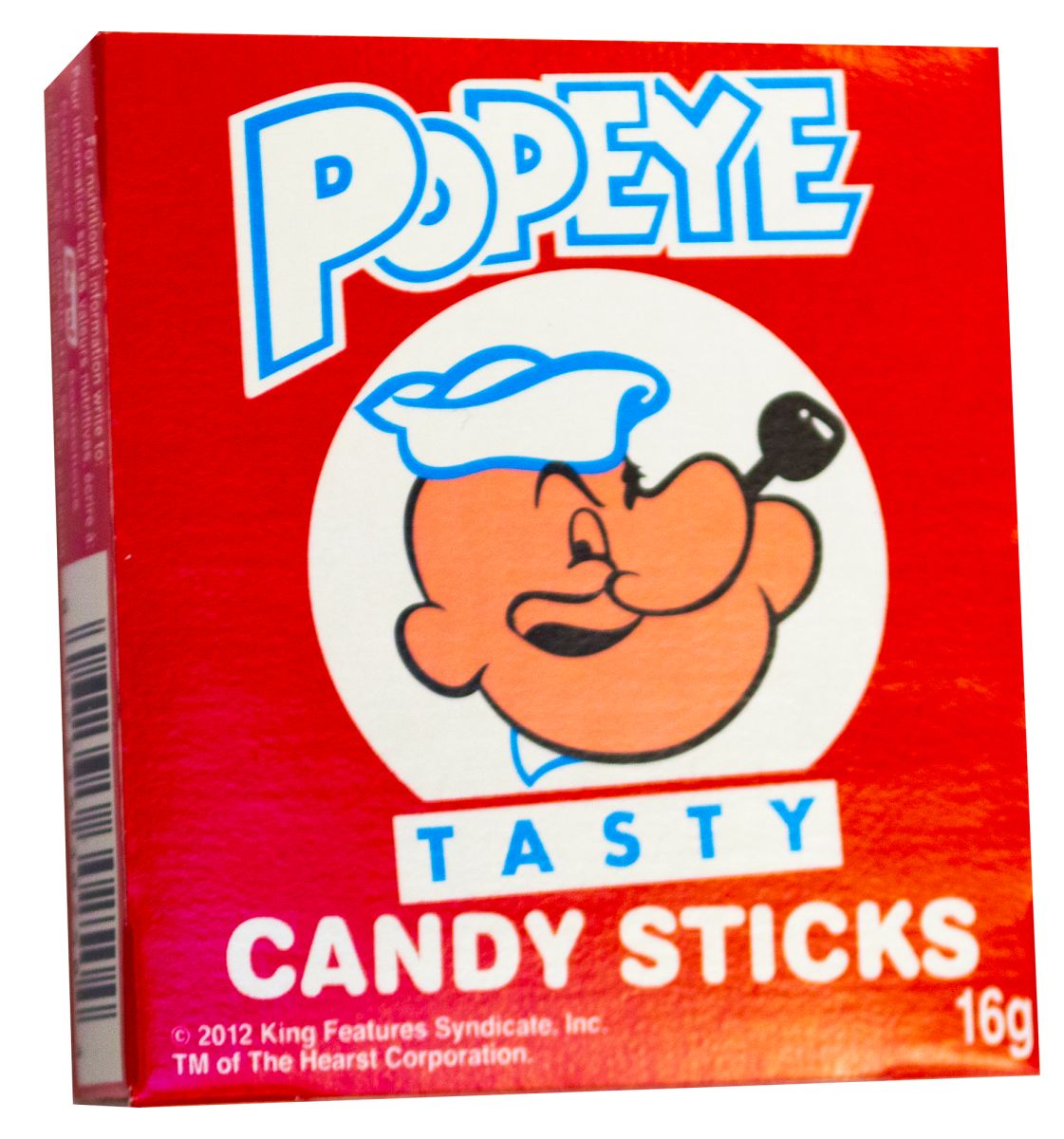 Popeye Candy Sticks, Original Flavour, White, 16-g, Hard Candy, for ...