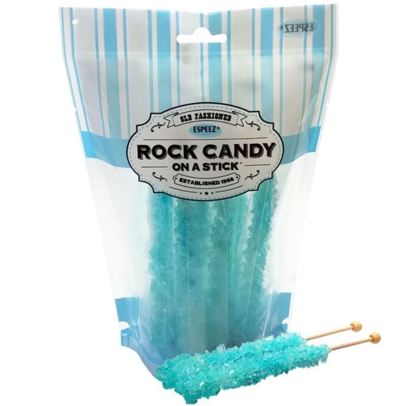 Rock Candy Crystal Stick, Cotton Candy, Light Blue, 8-pk, Hard Candy ...