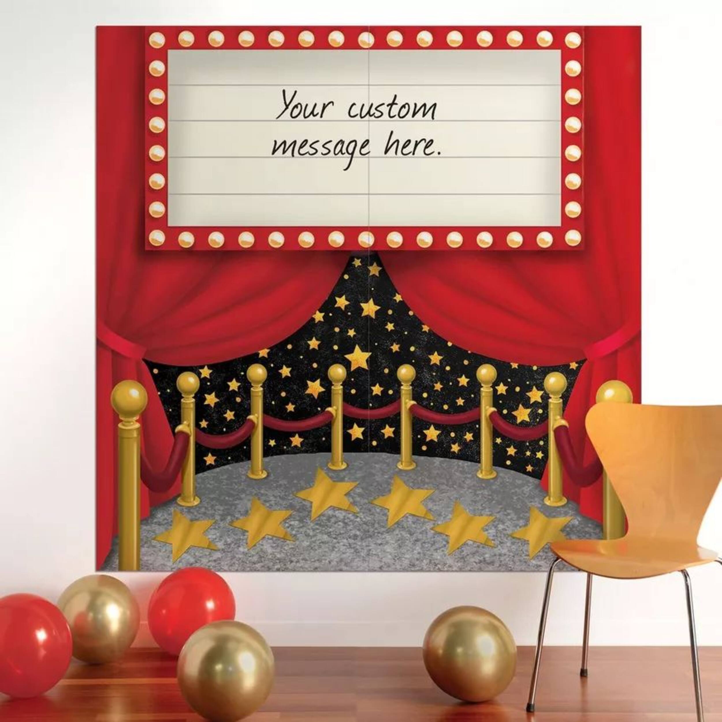Awards Night Customizable DIY Plastic Scene Setter Background ...