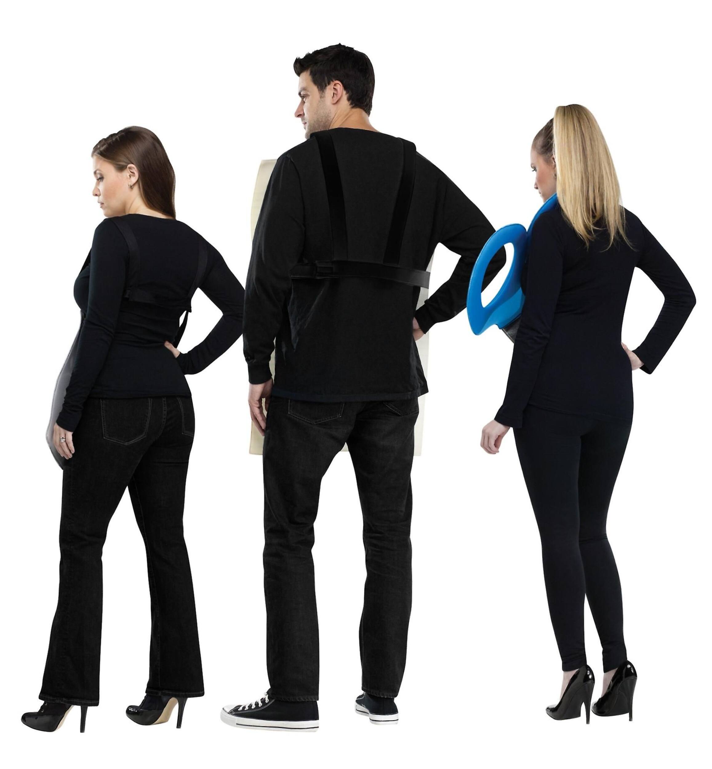 Adult Black/White/Blue Rock Paper Scissor Couples Halloween Costume ...