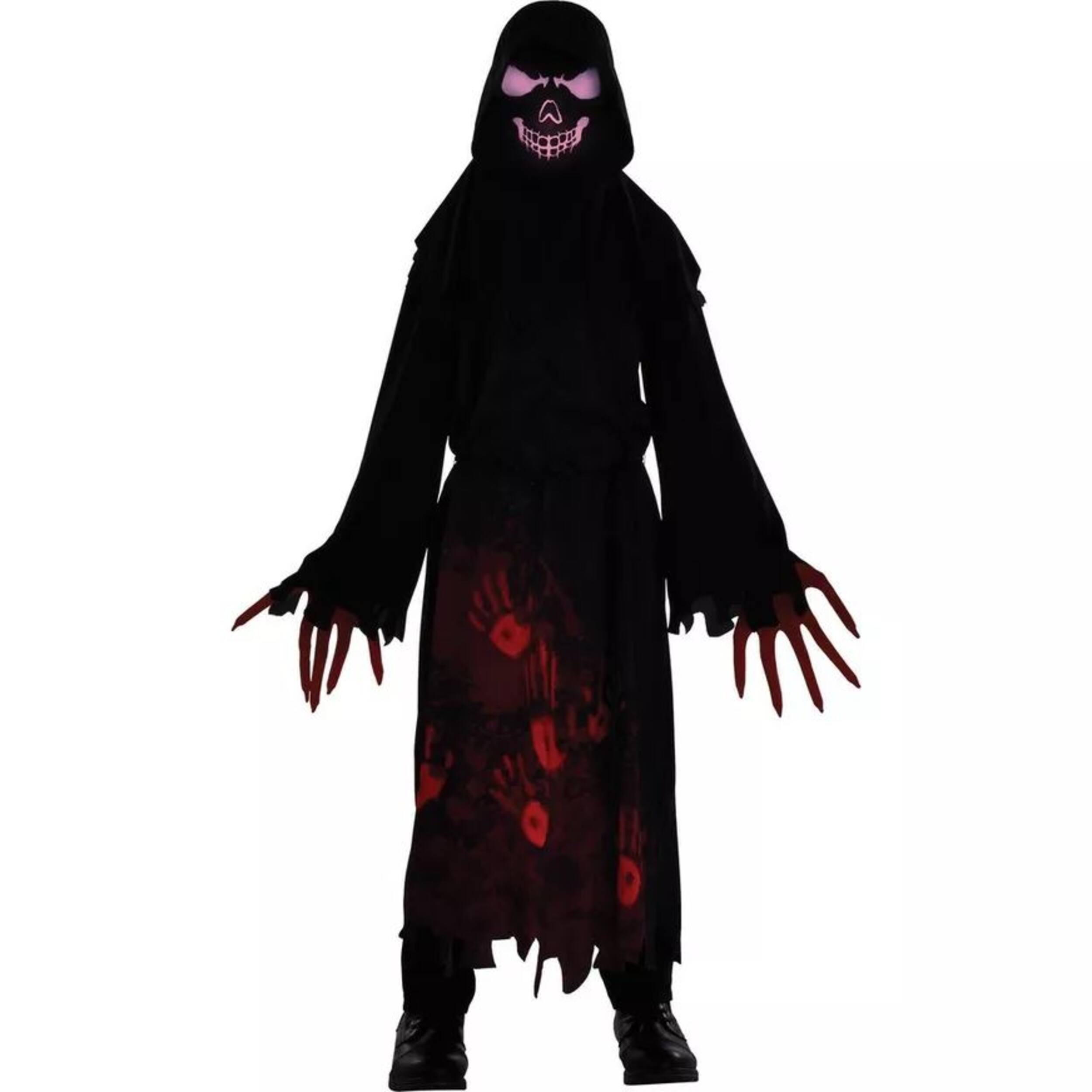 Kids' Hooded Horror Robe-Style Skeleton Halloween Costume, More Options ...