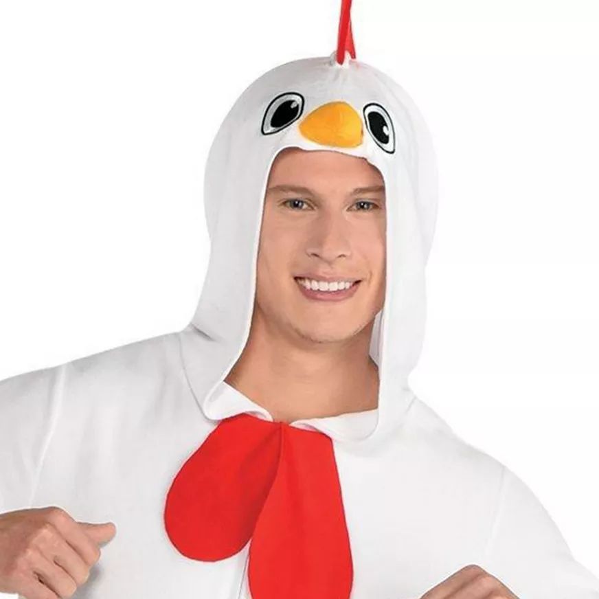 Combinaison d'Halloween de poulet Zipster en molleton à capuchon pour ...