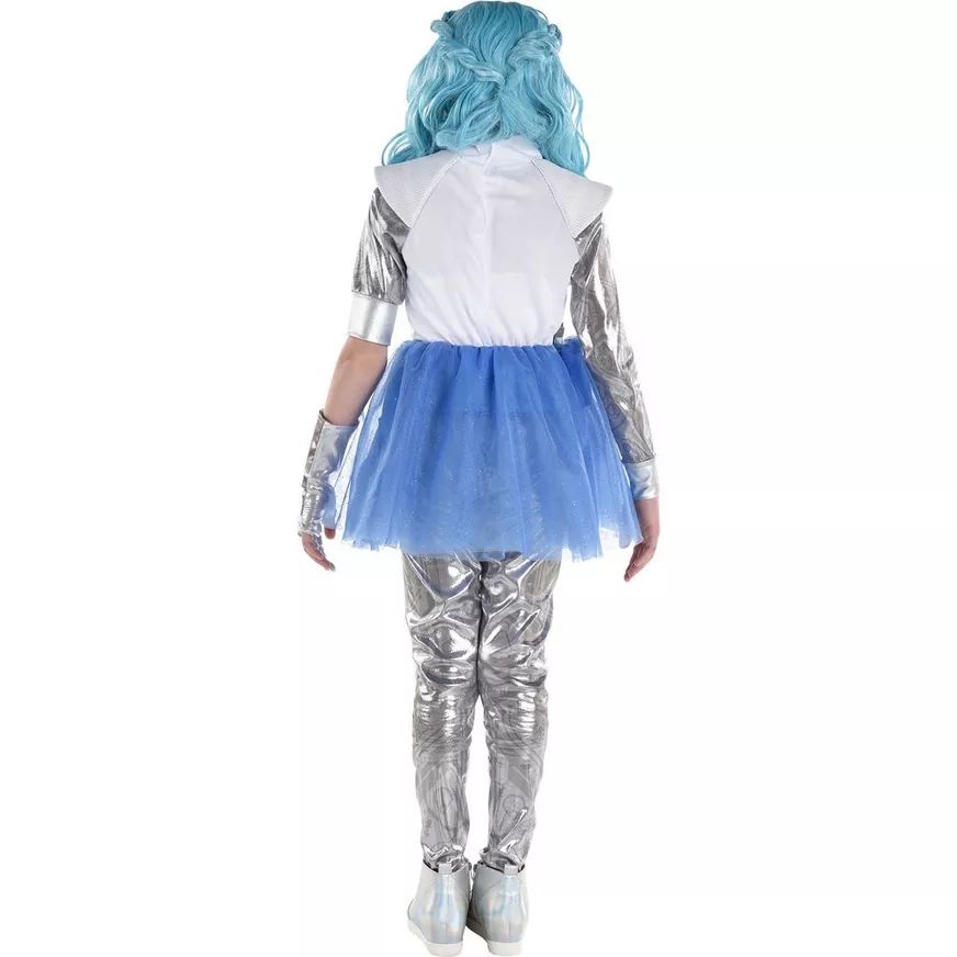 Kids' Disney Zombies 3 Addison Alien Blue/Silver Dress Halloween ...