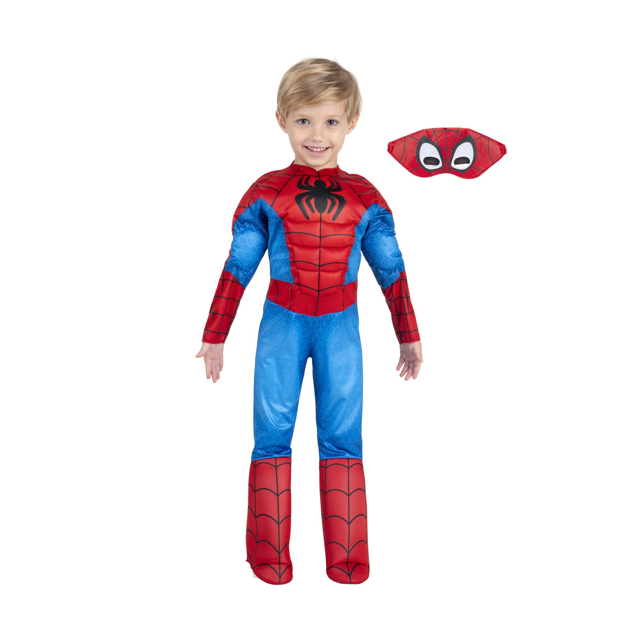 Marvel Spider-Man Official Deluxe Halloween Costume, Multi-Colour ...