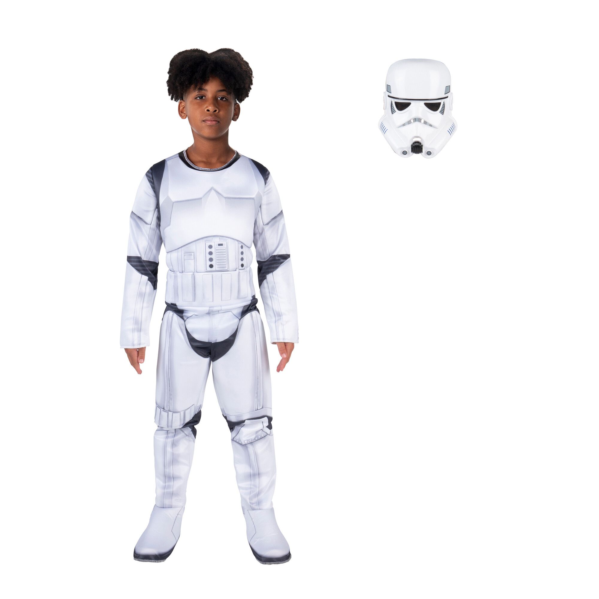 Star Wars Stormtrooper Qualux Halloween Costume, Multi-Colour, Child ...