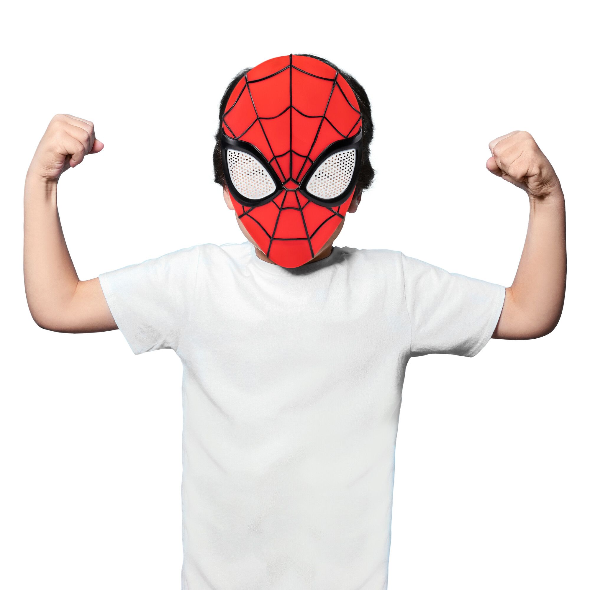Disney Marvel Spider-Man Plastic Mask, Red/Black, One Size, Wearable ...