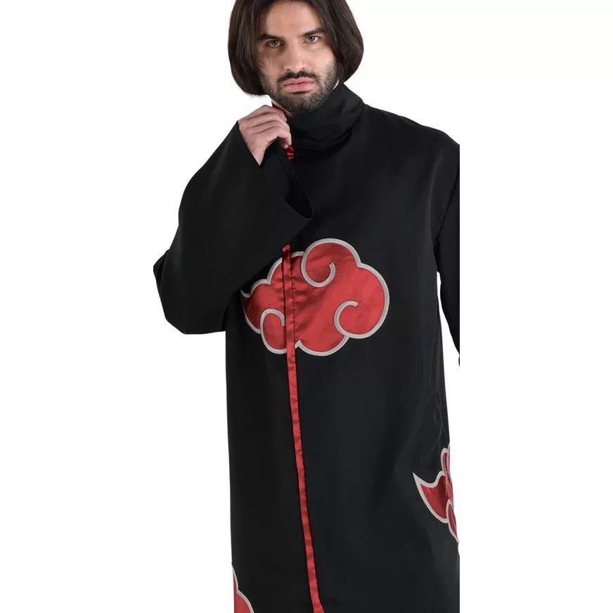 Adult Naruto Akatsuki Robe Anime, Black/Red, One Size, Wearable Costume ...