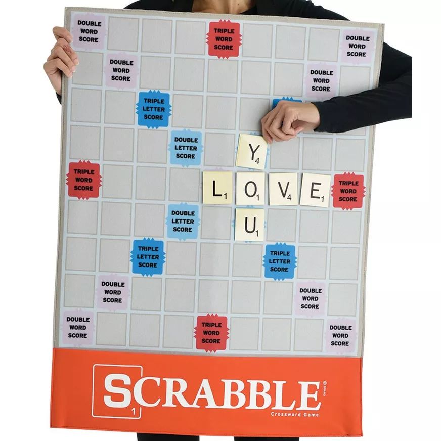 Scrabble Gameboard, Grey, One Size, Wearable Costume for Halloween ...