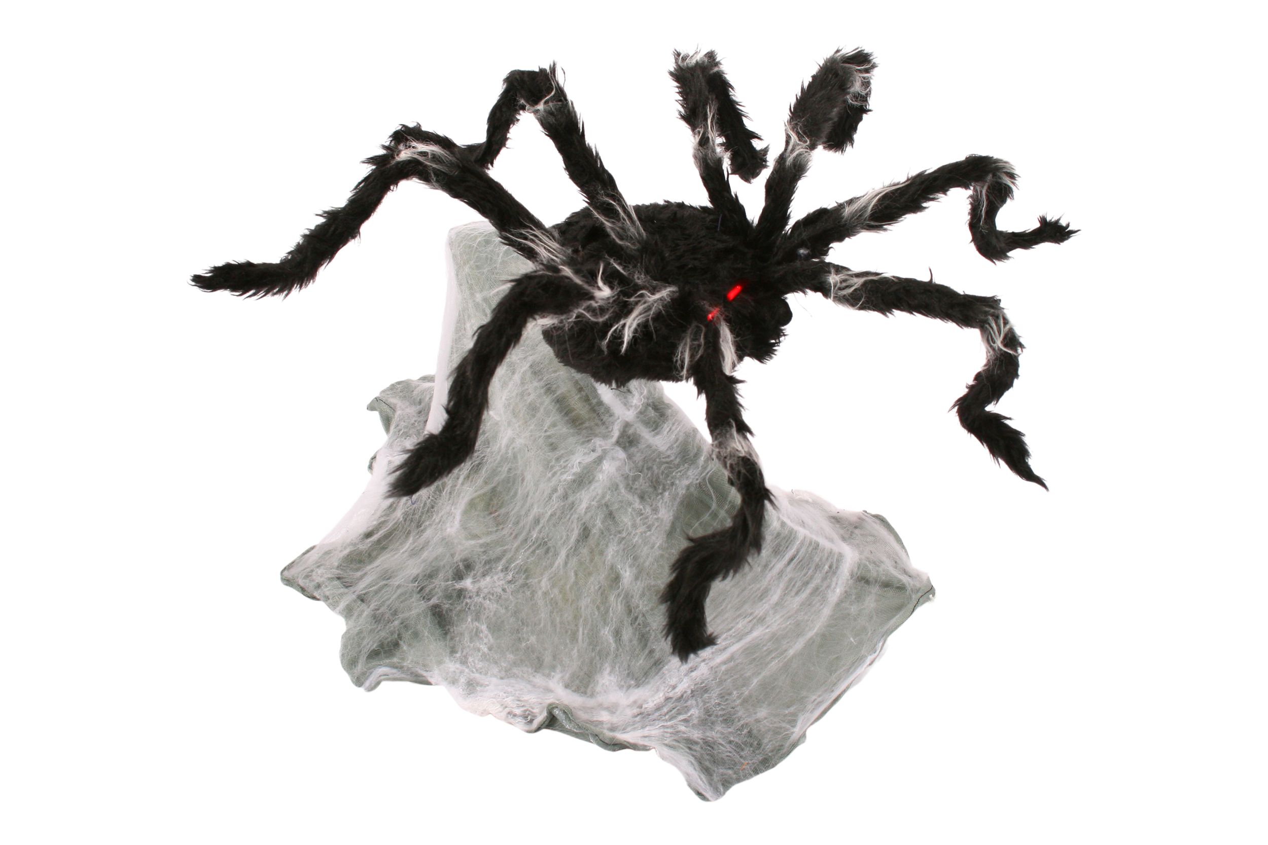 Spider Animated Jumping Prop, Black, 36-in, Sound Activated Indoor ...