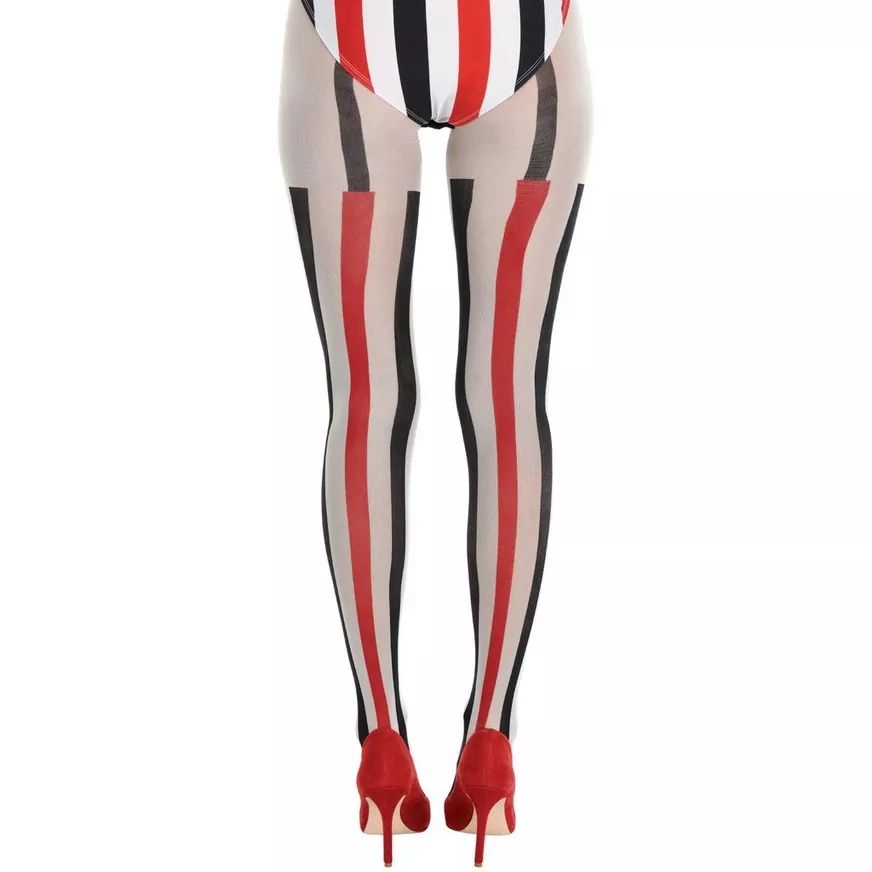 circus pattern tights