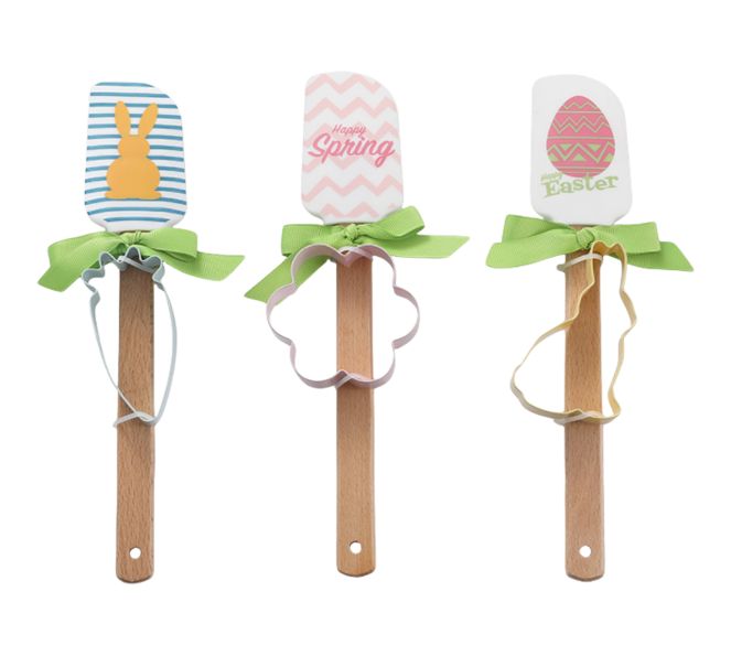 Easter Silicone Scraper with Cookie Cutter, Easter Baking Tools | Party ...