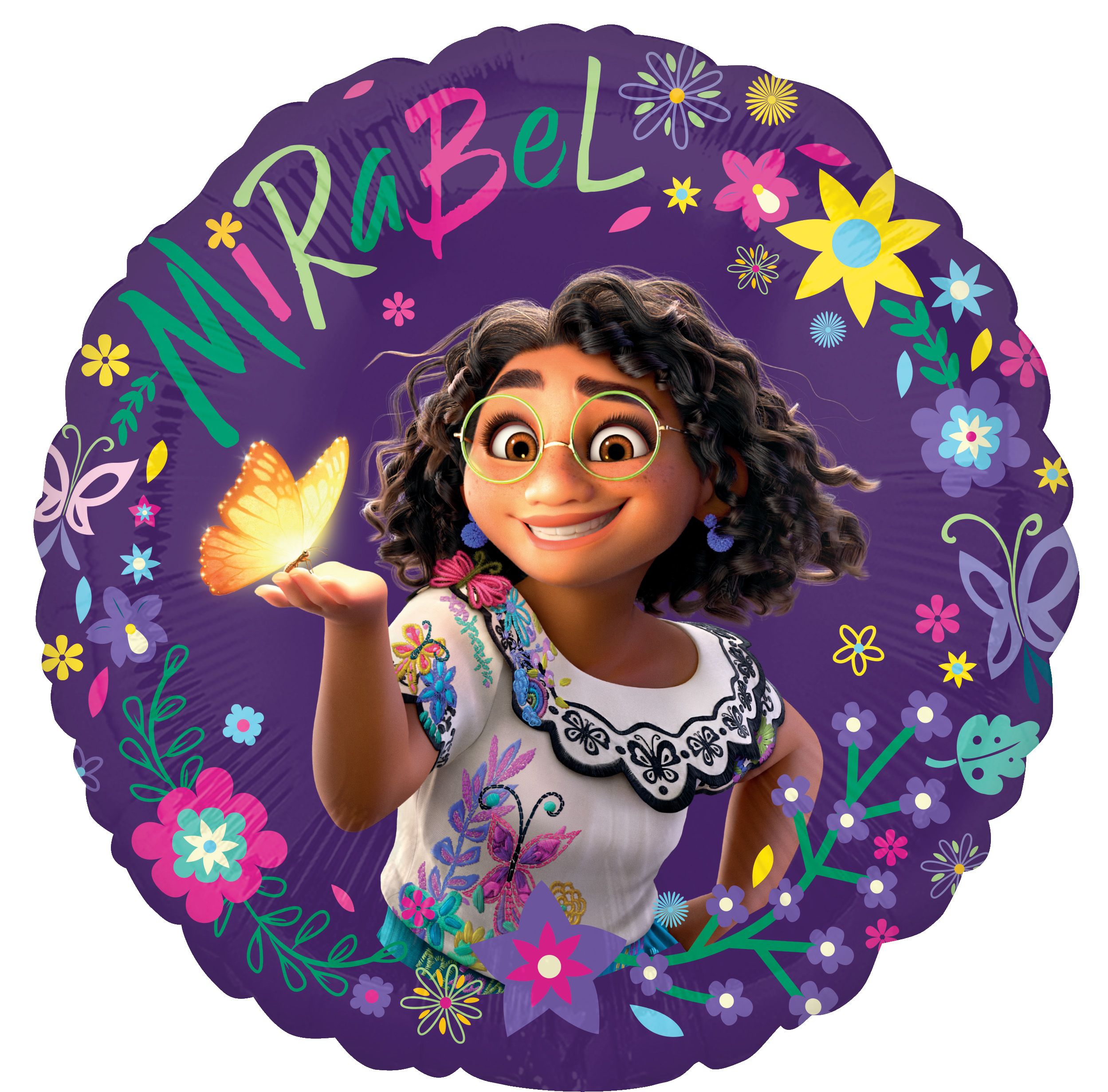 Disney Encanto Mirabel Round Satin Foil Balloon, Purple, 17-in, Helium ...