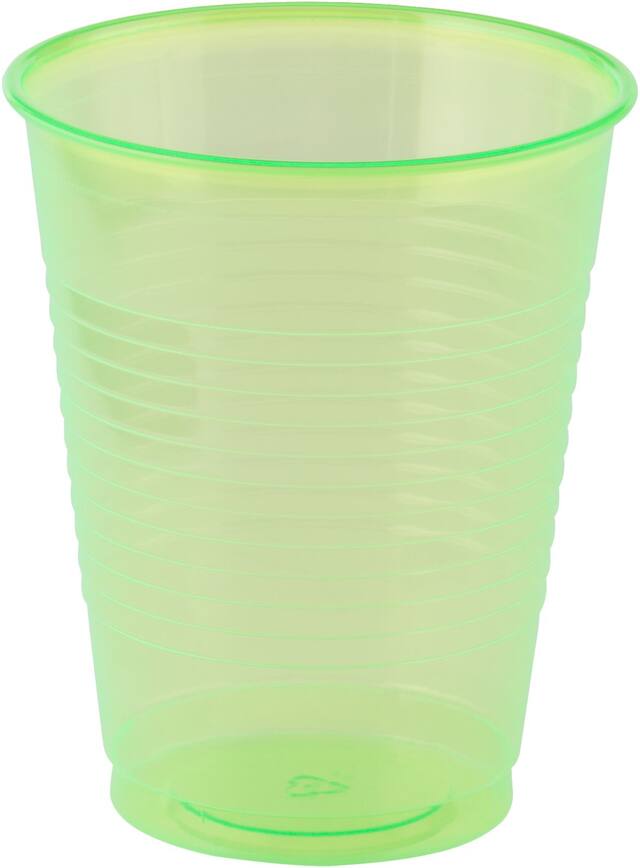 Black Light Neon Green Plastic Cups 50 Ct Party City