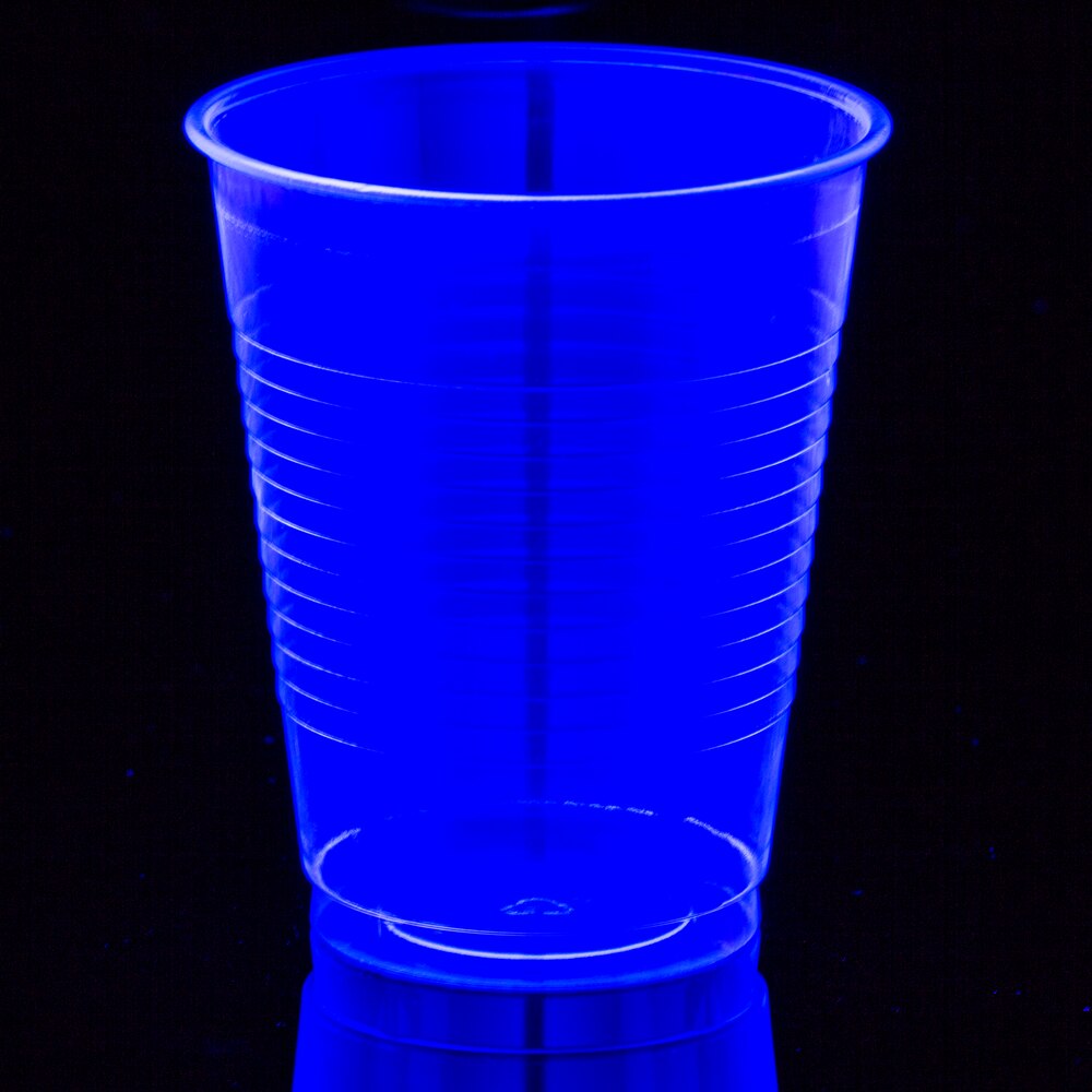 Black Light Neon Blue Plastic Cups, 50-ct | Canadian Tire