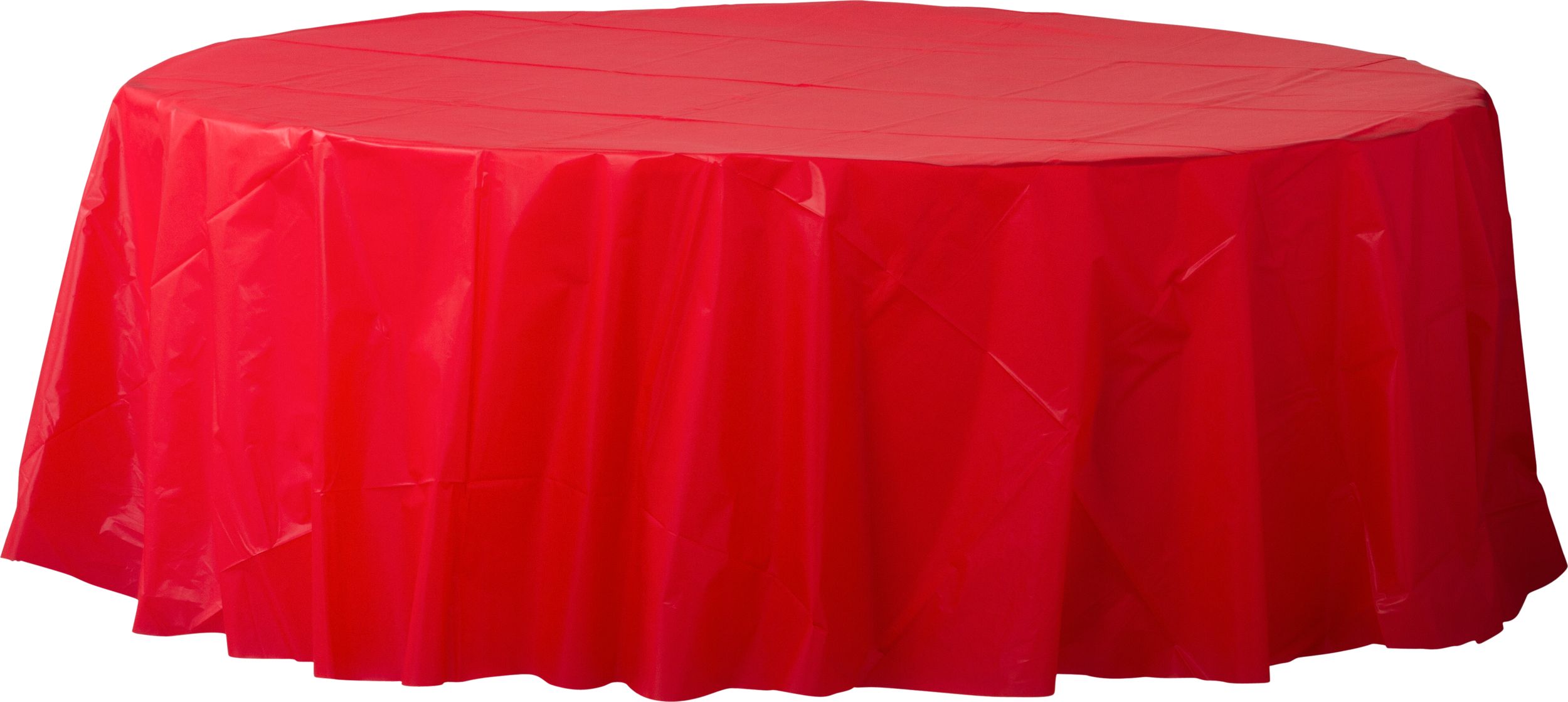 Round Plastic Reusable Table Cover, Assorted Colours, 84-in, for ...