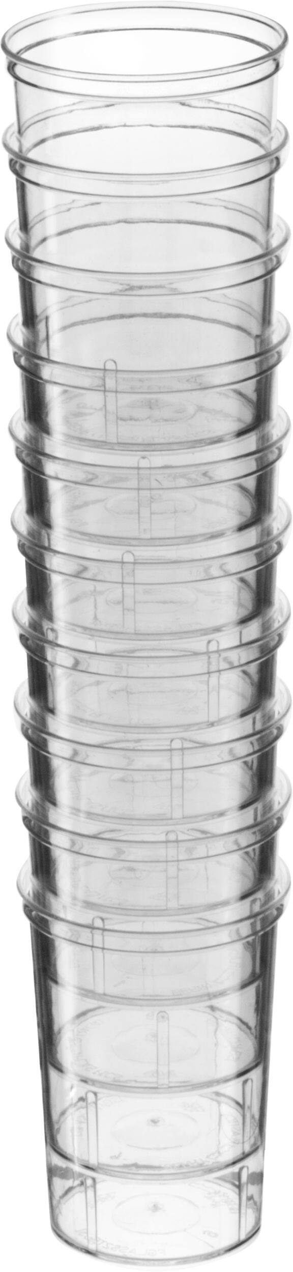 Big Party Pack Plastic Reusable Shooter Glasses, Clear, 5-oz, 20-pk, for Christmas/Thanksgiving ...