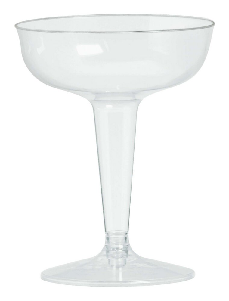 Big Party Plastic Champagne Coupe Glasses Birthdays Showers More Clear 4 Oz 40 Pk