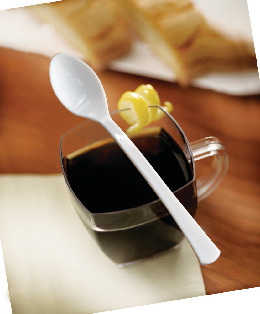 Mini White Plastic Spoons, 40-pk | Party City