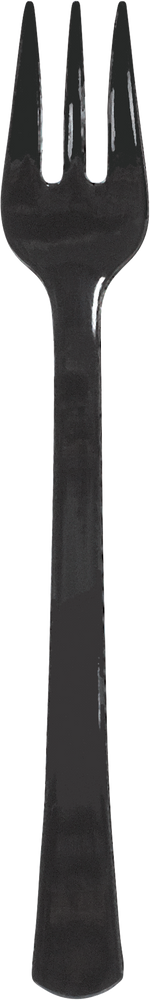 Mini Plastic Forks for Birthday, Party, Anniversary, Black, 40-pk ...