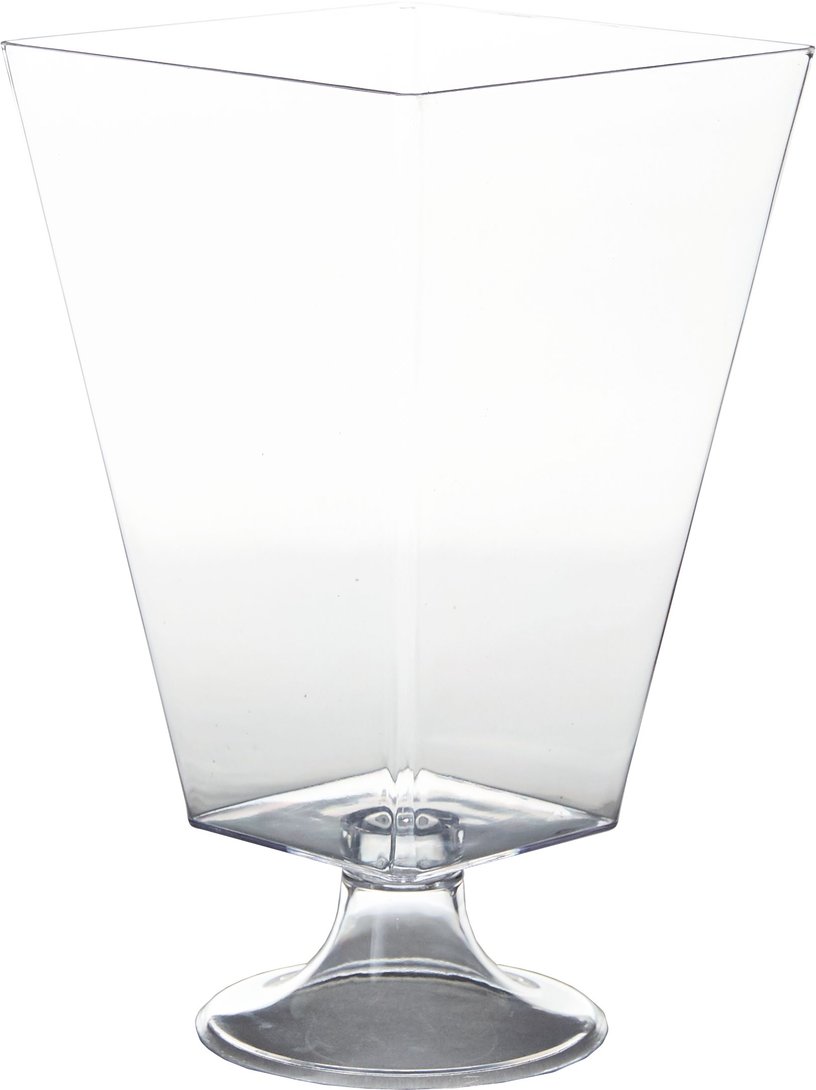 Square Cylinder Plastic Reusable Container, Clear, 70-oz, for Birthday ...