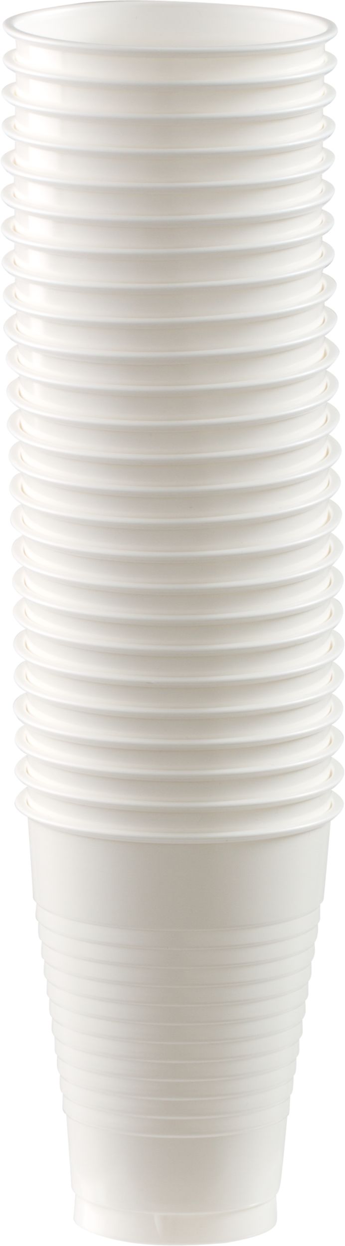 White Plastic Cups, 50-ct | Party City
