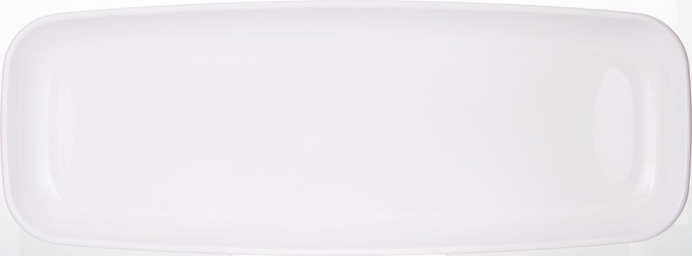 Rectangular Plastic Platter for Birthday, Party, Anniversary, White, 6 ...