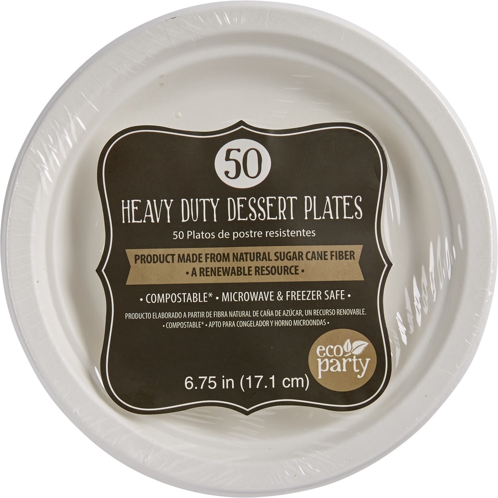 Eco-Friendly Sugar Cane Dessert Plates, Birthdays, Anniversaries more ...